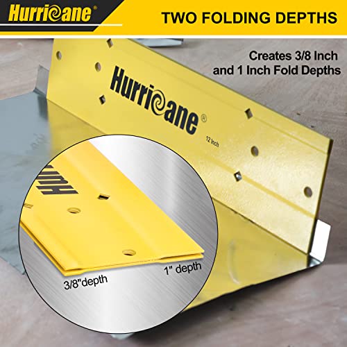 HURRICANE 12 Inch Folding Tool, Sheet Metal Bending Tool for HVAC, Bending and Forming Metal