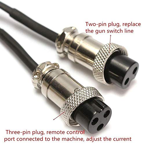 TIG Welder Foot Pedal 10-200A, Adjustment Current Foot Pedal Amperage Controller, Plasma Cutter TIG Welding Amp Control (2+3 pins)