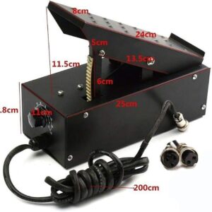 TIG Welder Foot Pedal 10-200A, Adjustment Current Foot Pedal Amperage Controller, Plasma Cutter TIG Welding Amp Control (2+3 pins)