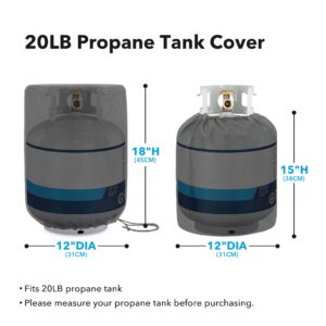 Stanbroil Propane Tank Cover with Side Stable Tabletop Feature for Standard 20lb Tank Cylinder, Waterproof and UV Resistant Gas Cylinder Cover