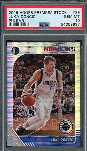 Luka Doncic 2019 Panini Hoops Premium Stock Pulsar Basketball Card #39 Graded PSA 10 GEM MINT