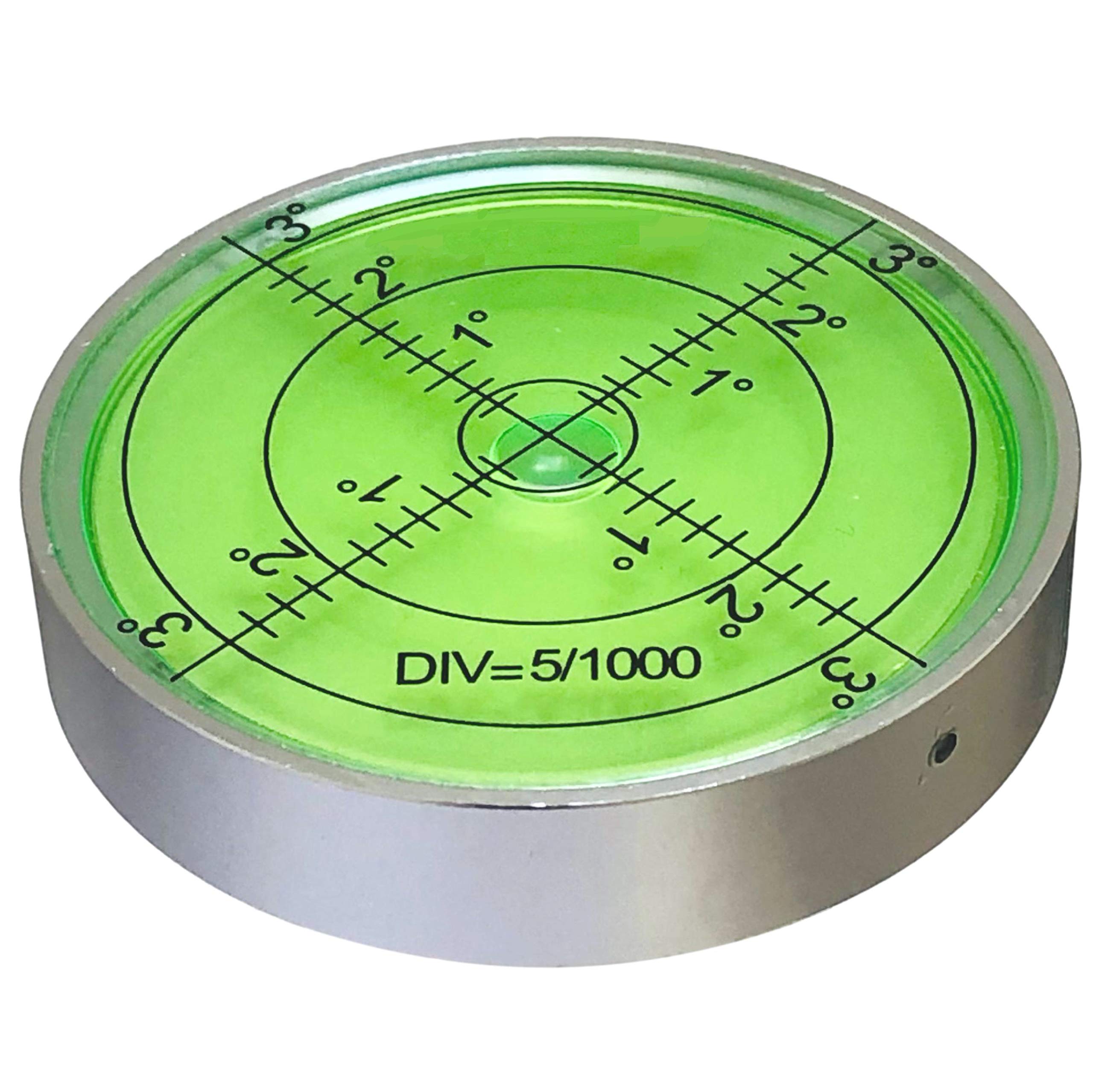 Aluminium Bullseye Round Precision Spirit Level 60mm Caravan