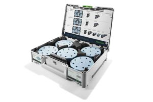 festool 577126 granat 5-inch (125mm) diameter sys-stf d125 sand paper set sys3