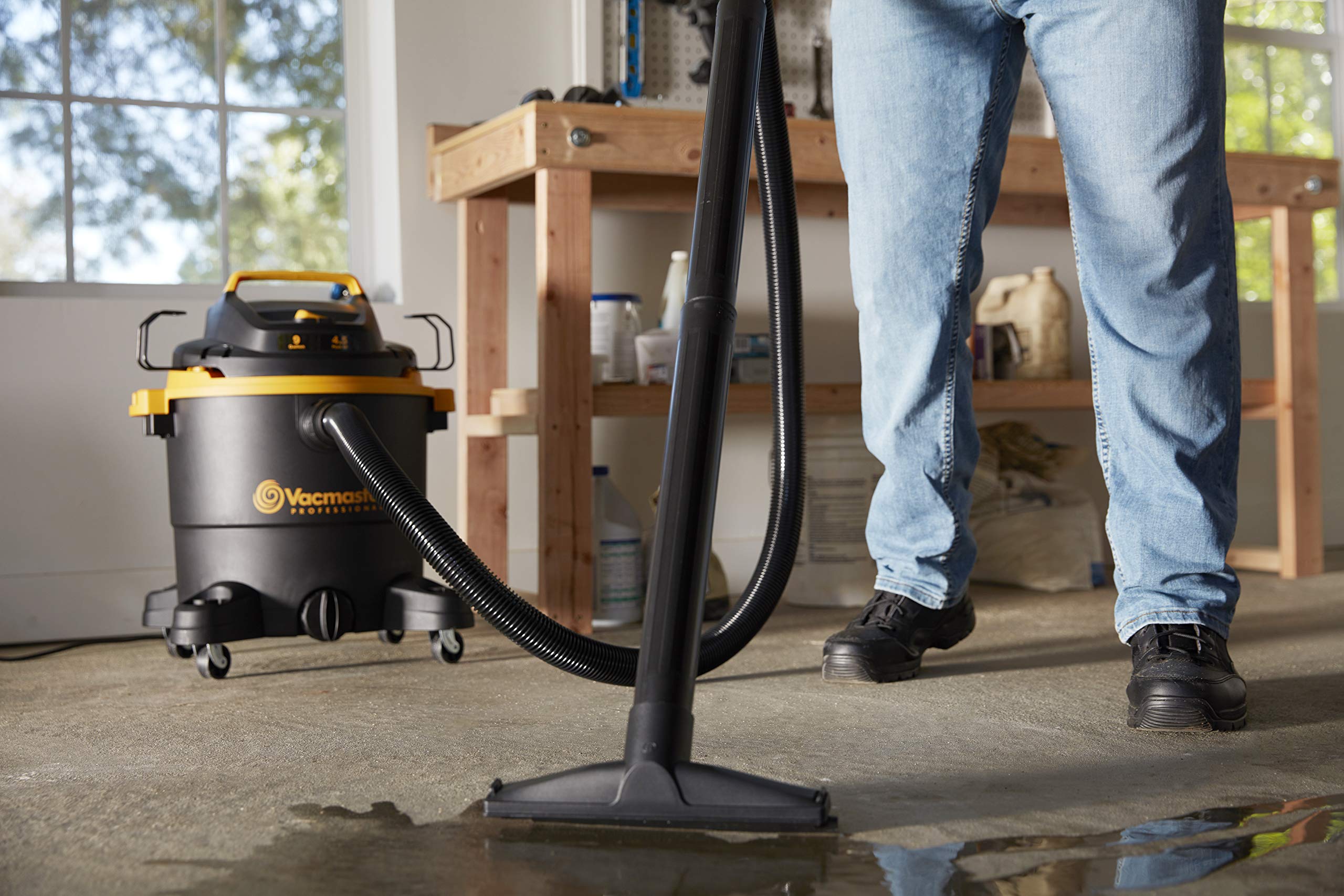 Vacmaster Professional 9-Gallon 4.5 Peak HP† Wet/Dry Vacuum