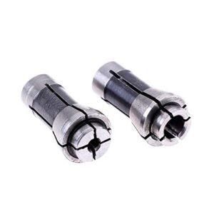 YXCC 4 Pack Die Grinder Collet Grinding Machine Clamping Collet,2 Pack 3mm and 2 Pack 6mm Die Grinder Collet Grinding Machine Clamping Collet Adapter 1/4" and 1/8" Arbors Shanks