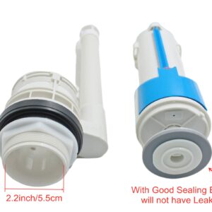 Teaayako Toilet Flush Valves 2-Inch Dual Flush Valve Replacement kit for 2-Piece toilet tank Compatible with TOTO THU435 THU224 flush valve