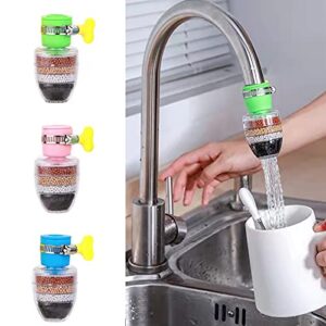 kitchen faucet 3 pack booster shower faucet water filters water purifier faucet kitchen faucet water filterscalable/rotating/folding faucet water filter telescopic (blue,pink,green）