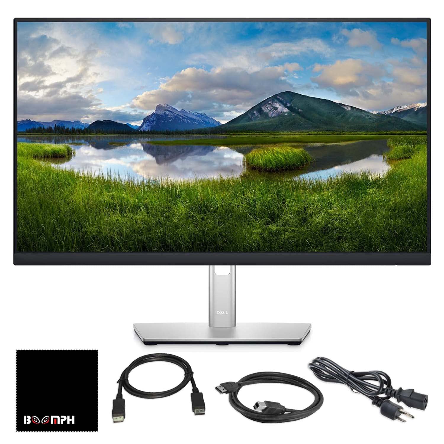 Dell P2422H 24" 16:9 IPS Computer Monitor Screen with Display Port Cable and USB 3.0 Upstream Cable - New Model