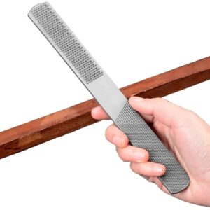 Wood Rasp File 4 Way Hand File and Round Rasp, Half Round Flat & Needle Files Wood Rasp Set for Sharping Wood and Metal Tools