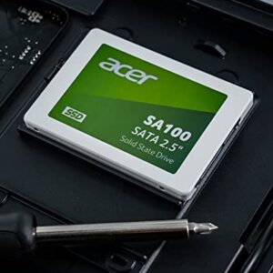 acer SA100 240GB SATA III 2.5 Inch Internal SSD - 6 Gb/s, 3D NAND Solid State Hard Drive Up to 549 MB/s - BL.9BWWA.102