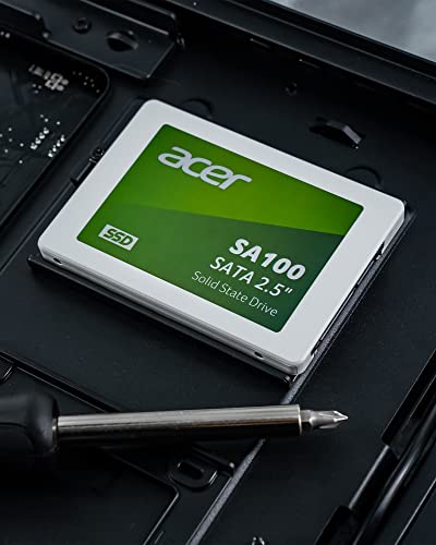 acer SA100 240GB SATA III 2.5 Inch Internal SSD - 6 Gb/s, 3D NAND Solid State Hard Drive Up to 549 MB/s - BL.9BWWA.102