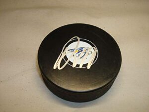 roman josi signed nashville predators hockey puck autographed 1a - autographed nhl pucks