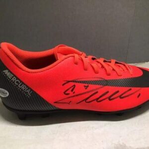 Cristiano Ronaldo Signed Nike Soccer Cleat CR7 Auto Beckett Witnesses COA 1A - Autographed Soccer Cleats