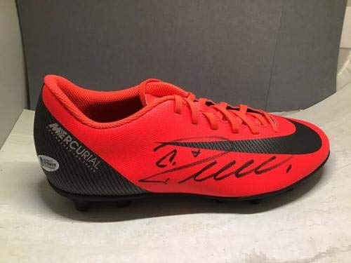 Cristiano Ronaldo Signed Nike Soccer Cleat CR7 Auto Beckett Witnesses COA 1A - Autographed Soccer Cleats