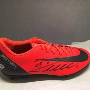 Cristiano Ronaldo Signed Nike Soccer Cleat CR7 Auto Beckett Witnesses COA 1A - Autographed Soccer Cleats