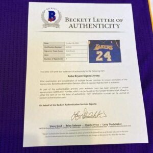 Sports Memorabilia Kobe Bryant Signed 2010-11 Los Angeles Lakers Game Issued #24 Jersey Beckett COA - Autographed NBA Jerseys