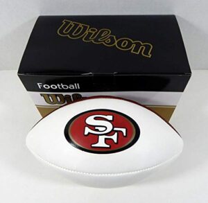 san francisco 49ers official nfl signature autograph white panel football nib - autographed footballs