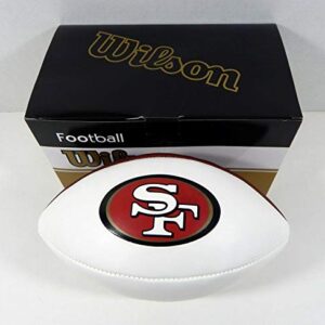 San Francisco 49ers Official NFL Signature Autograph White Panel Football NIB - Autographed Footballs