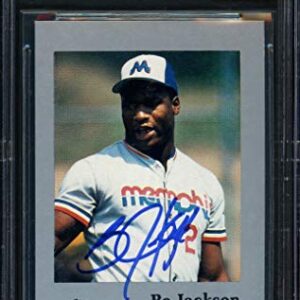 Bo Jackson Autographed 1986 Time Out Sports Rookie Card #10 Memphis Chicks Auto Grade 10 Beckett BAS Stock #187401 - Football Slabbed Autographed Rookie Cards