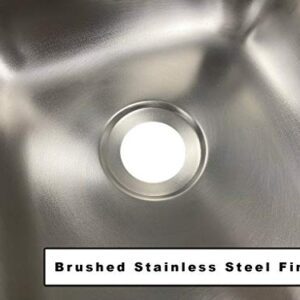 Class A Customs | 15" X 15" X 5" Stainless Steel Sink | 300 Series Stainless Steel | RV Camper Motor Home Sink | Concession Sink