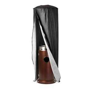 Full-Length Outdoor Vinyl Cover for Spiral Flame LPG Patio Heaters with 21" Round Reflectors