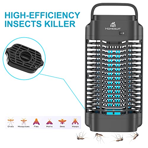 Homesuit Bug Zapper for Outdoor and Indoor, Electric 4200V Mosquito Zapper, Mosquito Trap Outdoor, 18W Electronic Mosquito Killer/Insect Fly Pest Trap for Backyard, Patio, Home