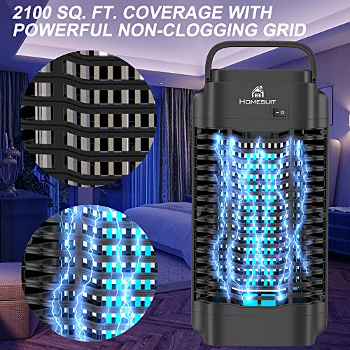 Homesuit Bug Zapper for Outdoor and Indoor, Electric 4200V Mosquito Zapper, Mosquito Trap Outdoor, 18W Electronic Mosquito Killer/Insect Fly Pest Trap for Backyard, Patio, Home