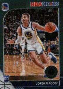 2019-20 panini hoops premium stock retail #223 jordan poole golden state warriors rc rookie nba basketball trading card