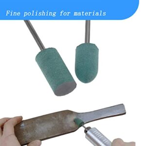 Luo ke 100 Pcs Rubber Polishing Bits, 1/8 Inch Shank Abrasive Polishing Kits for Dremel Rotary Tool