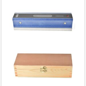 TINVHY 12 Inch Master Precision Level in Fitted Box for Machinist Tool, Cast iron body with Wooden Case