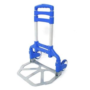 170lbs cart folding dolly push truck hand collapsible trolley luggage aluminium