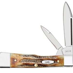 Case WR XX Pocket Knife 6.5 BoneStag Gunstock Item #65322 - (6.52130 SS) - Length Closed: 3 3/4 Inches