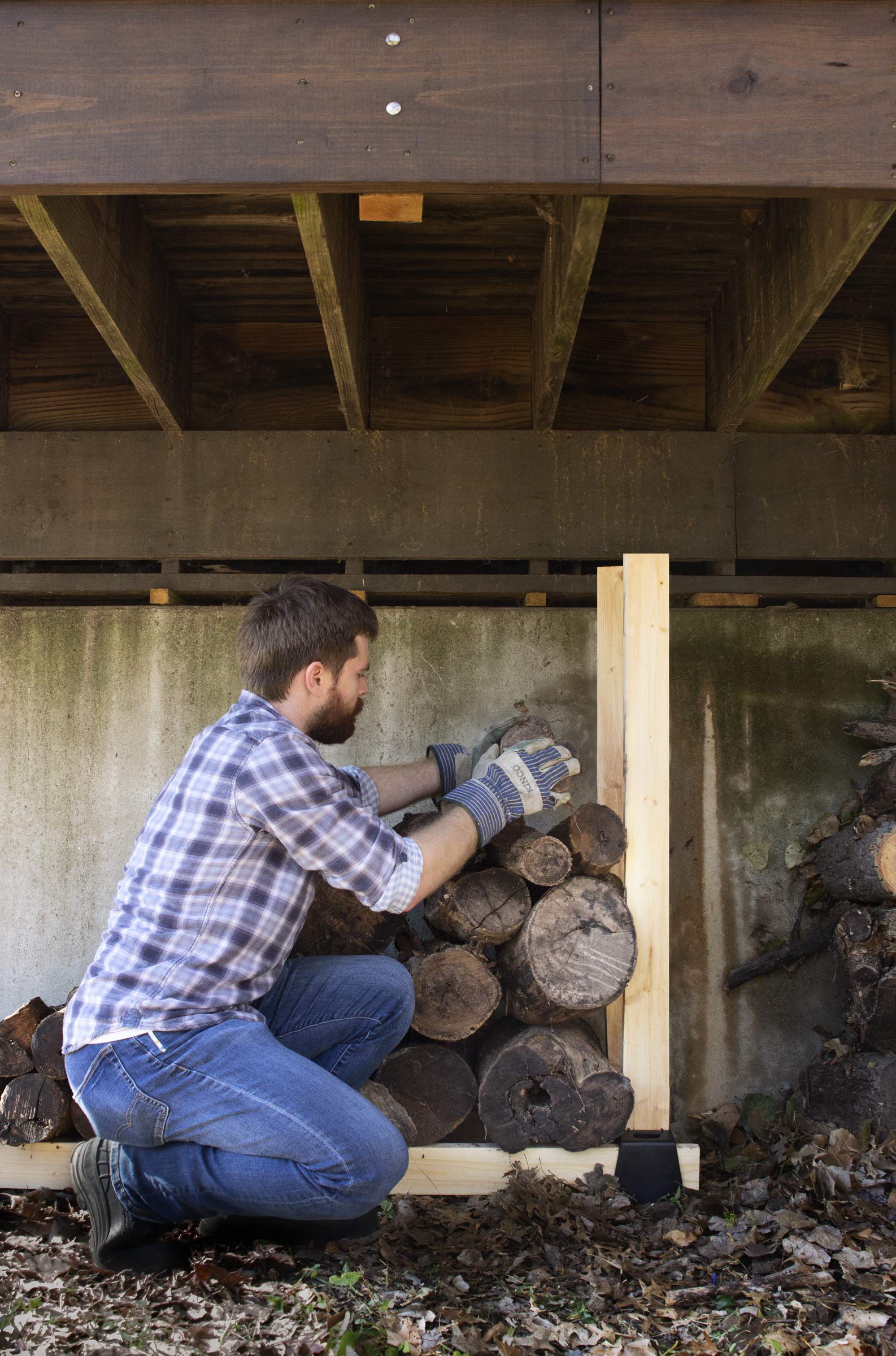 2x4basics PB4000-ONL Firewood Organizing Log Stacker