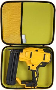 khanka hard case replacement for dewalt 20v max cordless brad nailer kit 18ga (dcn680b), case only