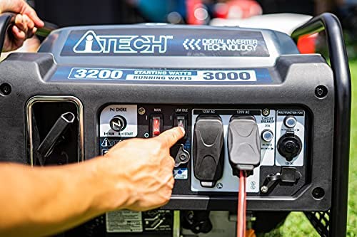 A-ITECH 3200 Watt Portable Inverter Generator Gas Powered, Open Frame Inverter Generator RV Ready for Home, Emergency, Camping, EPA & CARB Compliant, AT21-132001