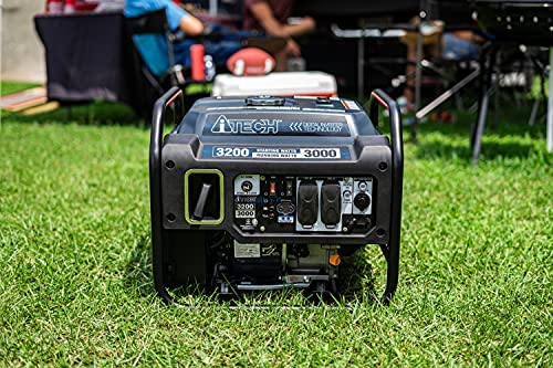 A-ITECH 3200 Watt Portable Inverter Generator Gas Powered, Open Frame Inverter Generator RV Ready for Home, Emergency, Camping, EPA & CARB Compliant, AT21-132001