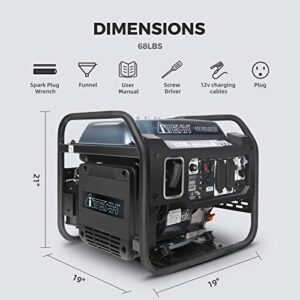 A-ITECH 3200 Watt Portable Inverter Generator Gas Powered, Open Frame Inverter Generator RV Ready for Home, Emergency, Camping, EPA & CARB Compliant, AT21-132001