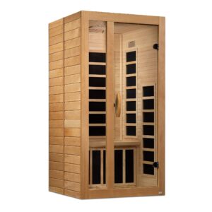 maxxus saunas maxxus gracia 1-2-person low emf (under 8mg) far infrared sauna, curb side delivery