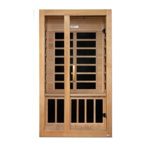 Maxxus Saunas Maxxus Gracia 1-2-Person Low EMF (Under 8MG) FAR Infrared Sauna, Curb Side Delivery