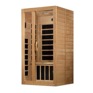 Maxxus Saunas Maxxus Gracia 1-2-Person Low EMF (Under 8MG) FAR Infrared Sauna, Curb Side Delivery