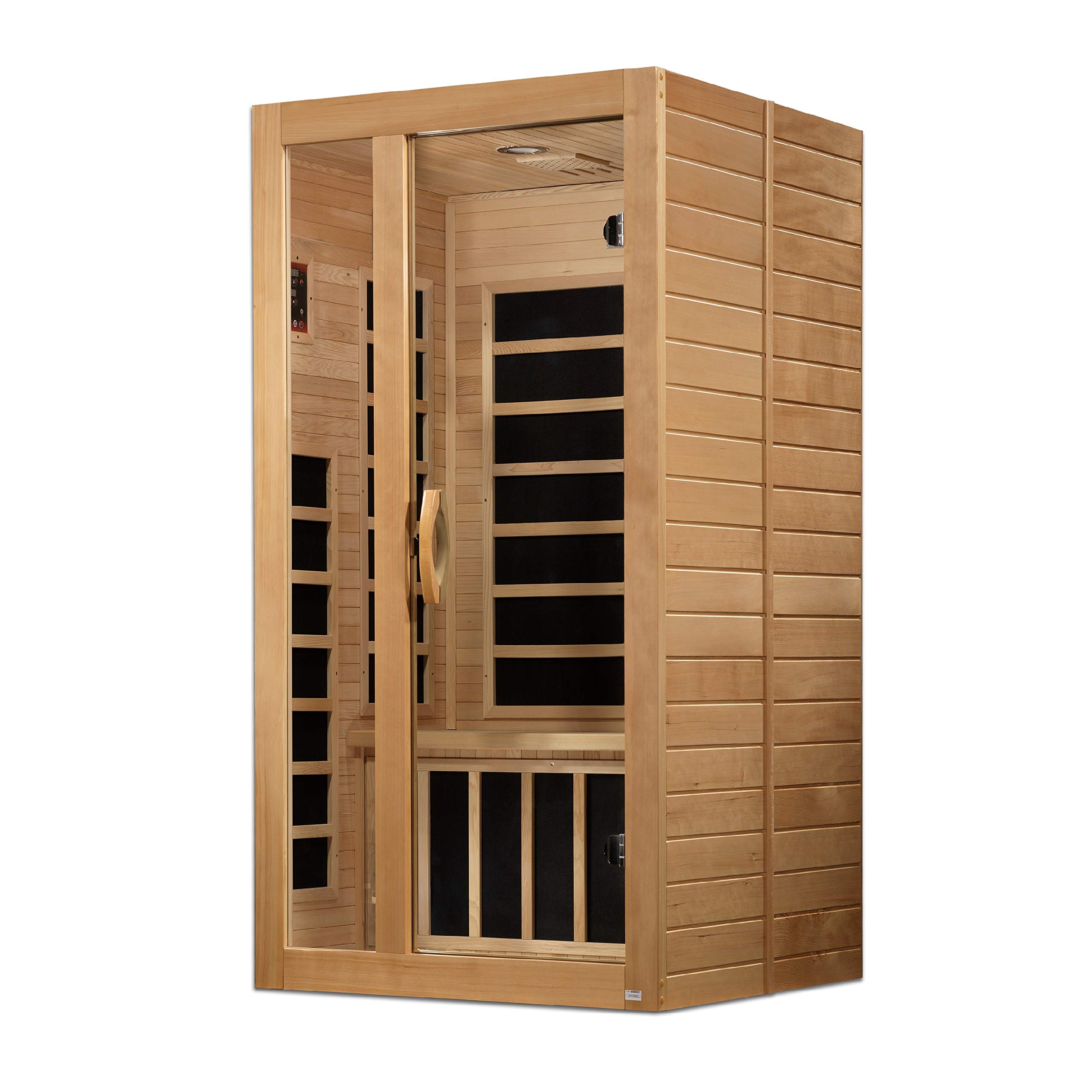 Maxxus Saunas Maxxus Gracia 1-2-Person Low EMF (Under 8MG) FAR Infrared Sauna, Curb Side Delivery