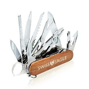 swiss eagle classic multi-tool army knife - packs 30 tools in your pocket