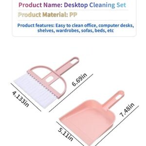 2021 New Mini Desktop Sweeping Cleaning Brush Table Small Broom Multifunctional Hanging Desk Dustpan Set