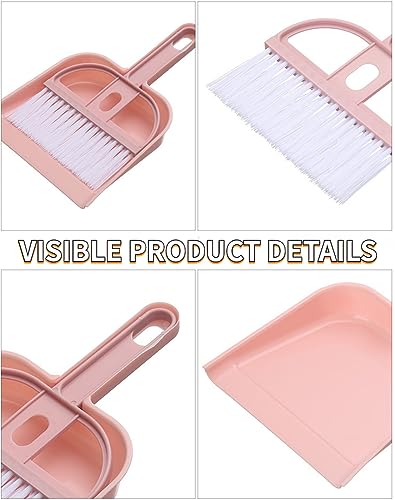 2021 New Mini Desktop Sweeping Cleaning Brush Table Small Broom Multifunctional Hanging Desk Dustpan Set