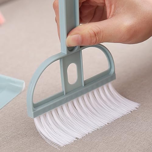 2021 New Mini Desktop Sweeping Cleaning Brush Table Small Broom Multifunctional Hanging Desk Dustpan Set