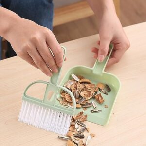 2021 New Mini Desktop Sweeping Cleaning Brush Table Small Broom Multifunctional Hanging Desk Dustpan Set