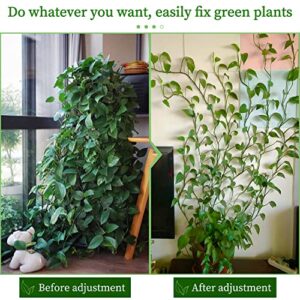 30 Pcs Plant Climbing Wall Fixture Clip Self-Adhesive Hook Vines Traction Invisible Stand Green Leaf Plant Clip Garden Wall Clip Plant Clip for Climbing Plants