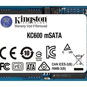 Kingston SSD KC600 256GB mSATA 3D TLC NAND SKC600MS/256G