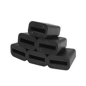 zeesink sink rack rubber feet 6 pcs,replacement for kitchen sink grid,protective rubber feet for sink rack,black color