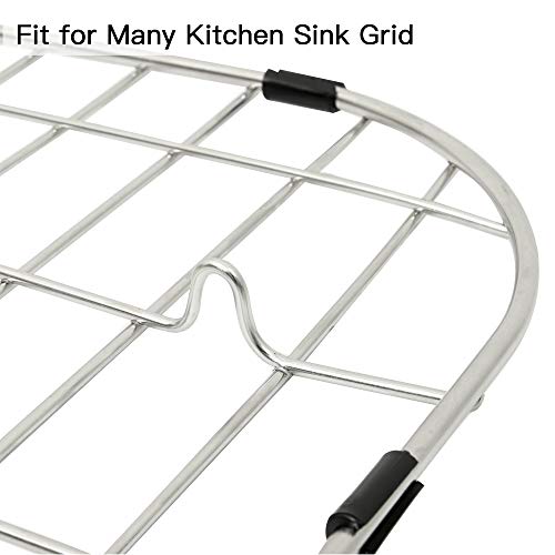 Zeesink Sink Rack Rubber Feet 6 PCS,Replacement for Kitchen Sink Grid,Protective Rubber Feet for Sink Rack,Black Color